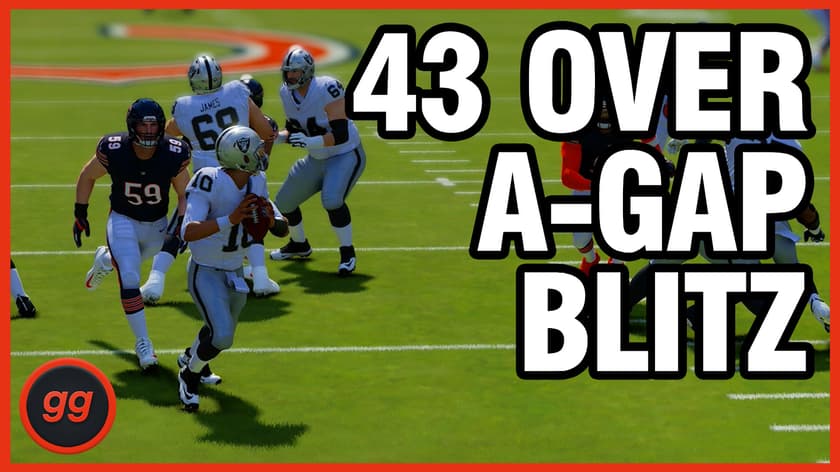 43 Over Universal A-Gap Blitz - Madden 26 Tips - Huddle.gg